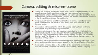 Codes and conventions of horror movie posters & psychological horror ...