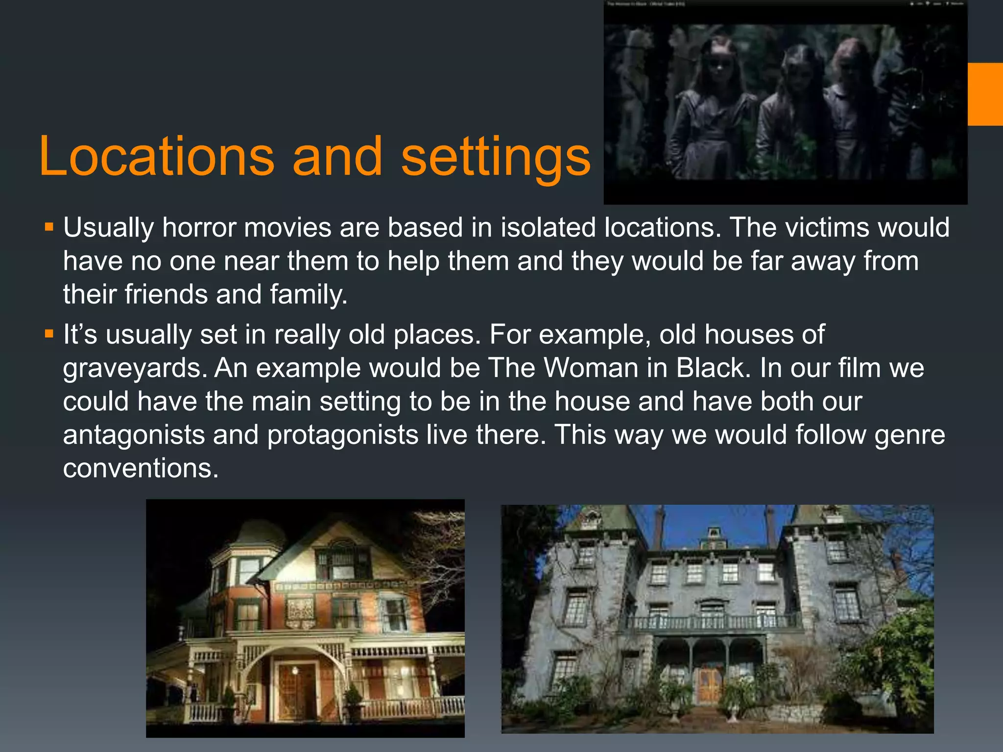Codes and conventions of horror movies | PPTX
