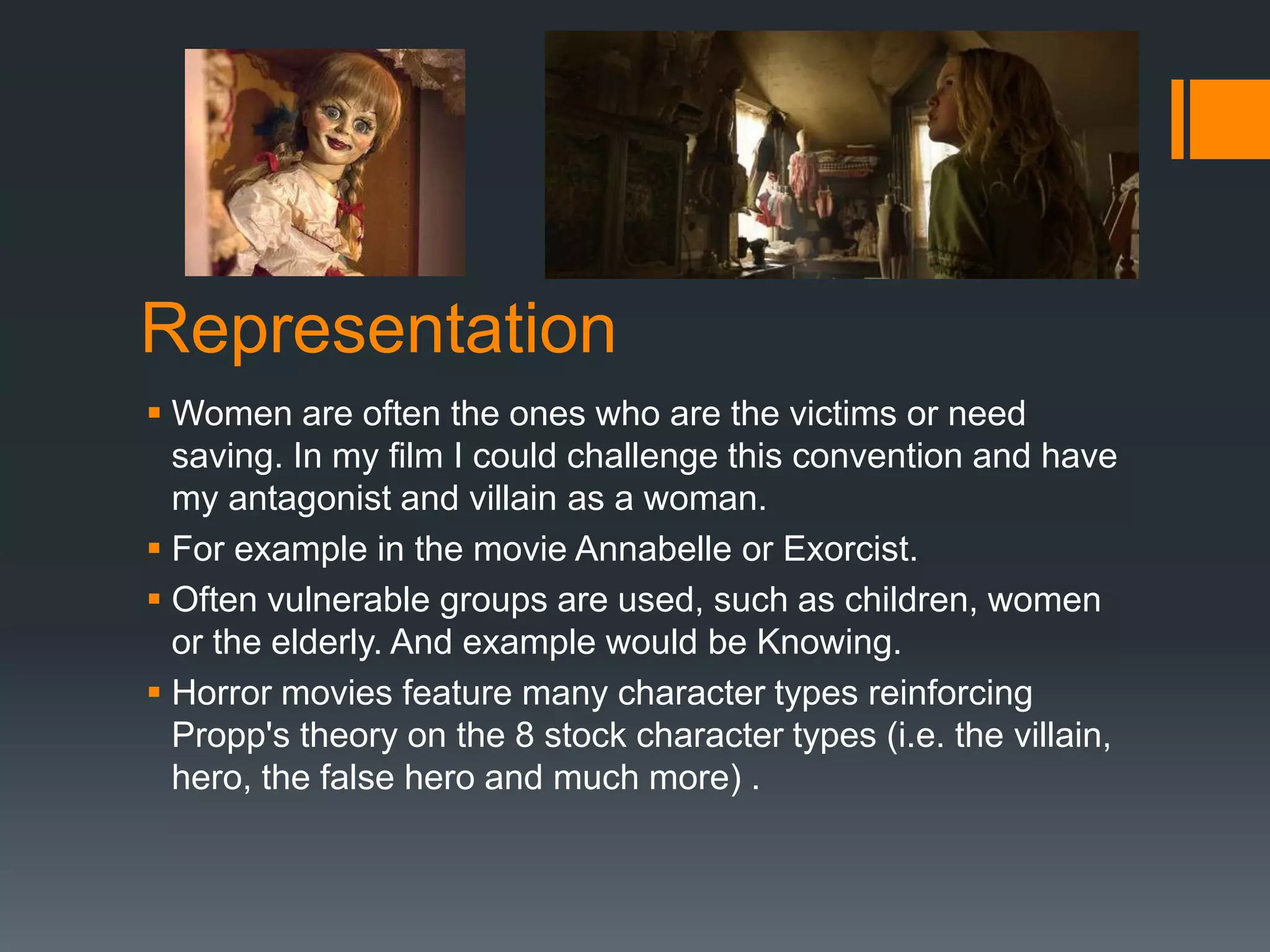 Codes and conventions of horror movies | PPTX
