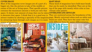 Codes and conventions of interior designing magazines | PPT