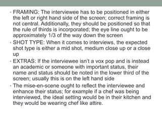 Codes and conventions of interviews | PPT