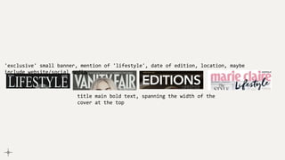 Codes and Conventions of Lifestyle Magazines (4).pptx | Technology ...