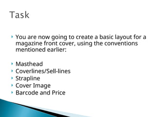 Codes and Conventions of Magazines - intro | PPT