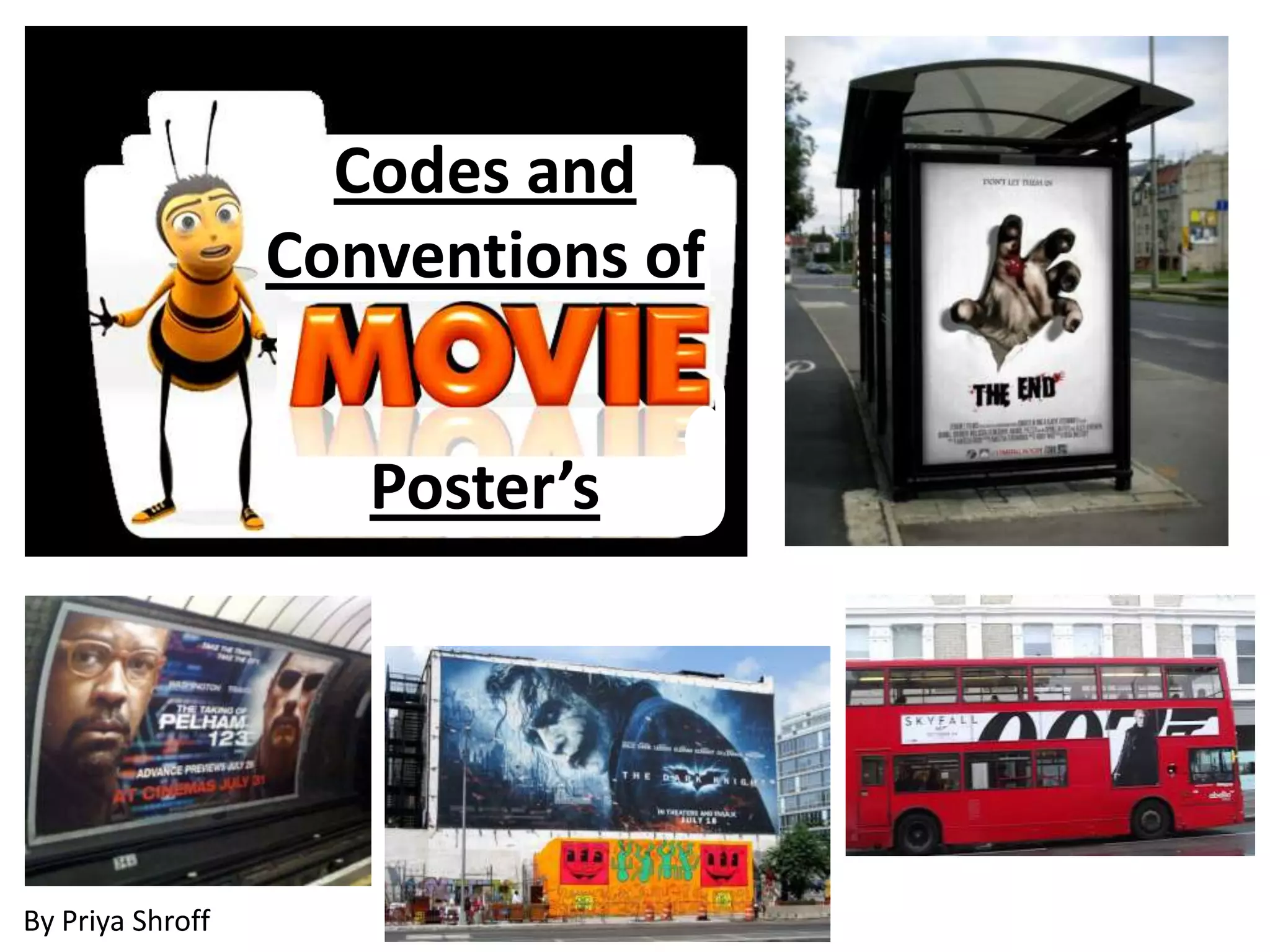 Codes and conventions of movie posters | PPTX