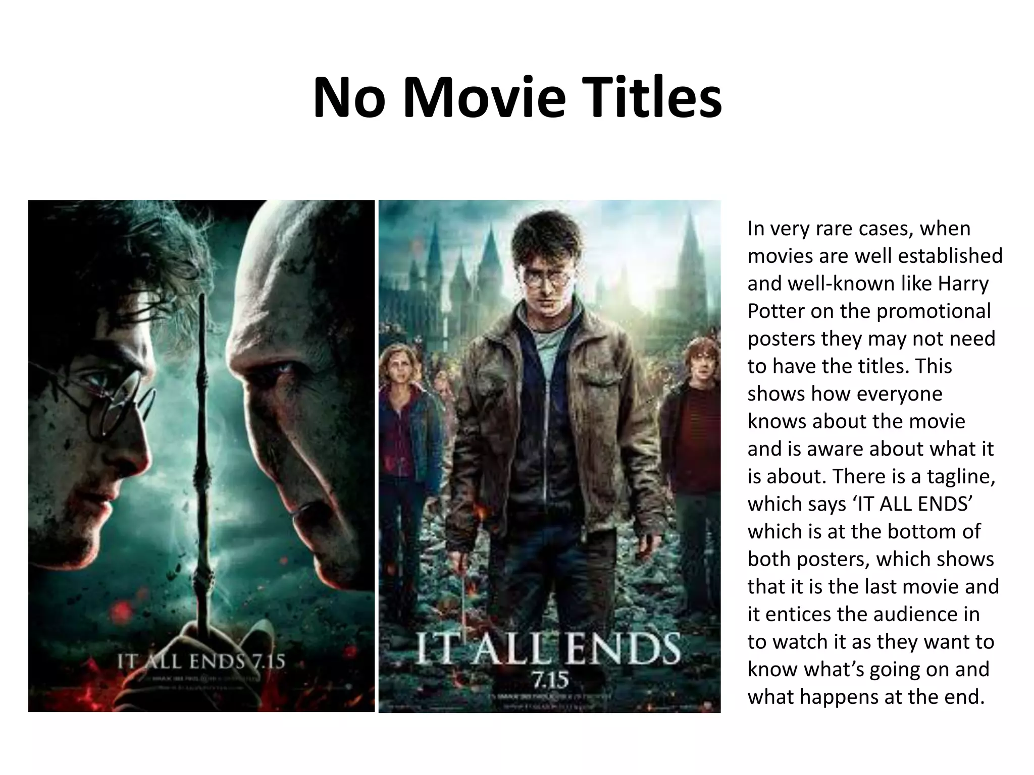 Codes and conventions of movie posters | PPTX
