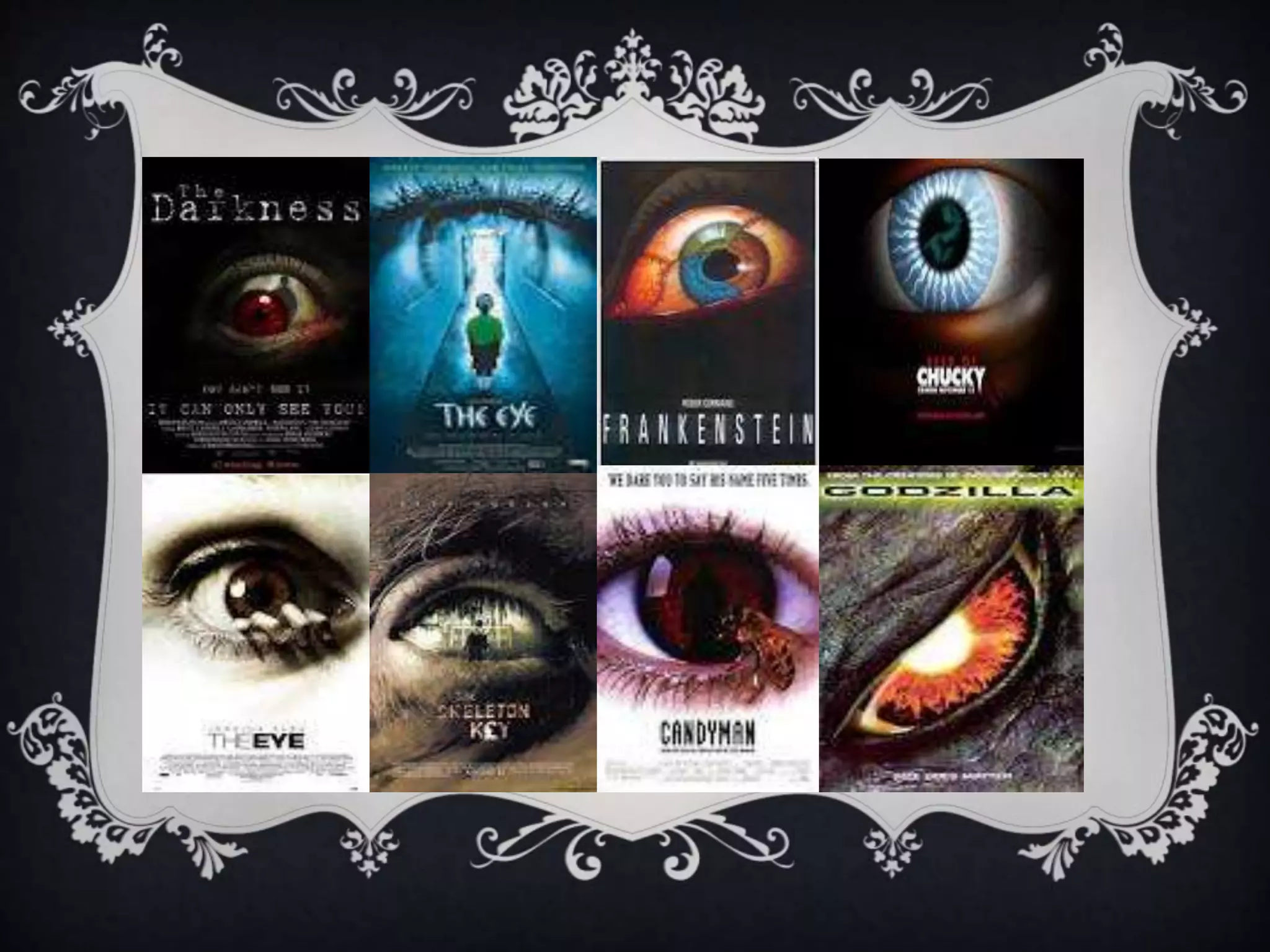 Codes and conventions of horror movie posters | PPT