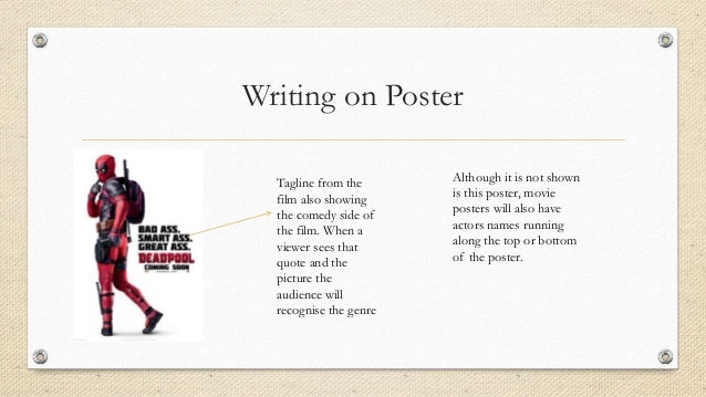 Codes and Conventions of Movie Posters