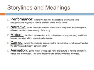 Codes and conventions of music videos | PPT