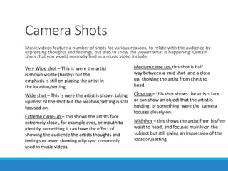 Codes and Conventions of Music Videos | PPTX