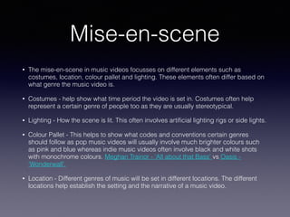 Codes and conventions of music videos | PDF