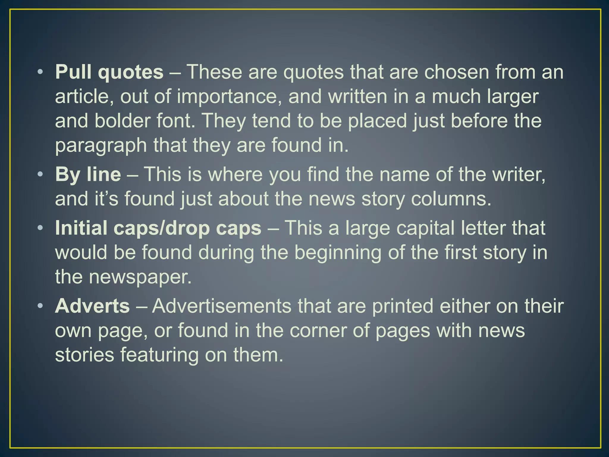 Codes and conventions of newspapers | PPT