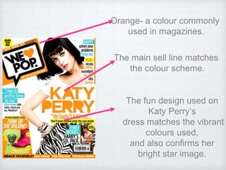 Generic conventions of pop magazines | PPTX