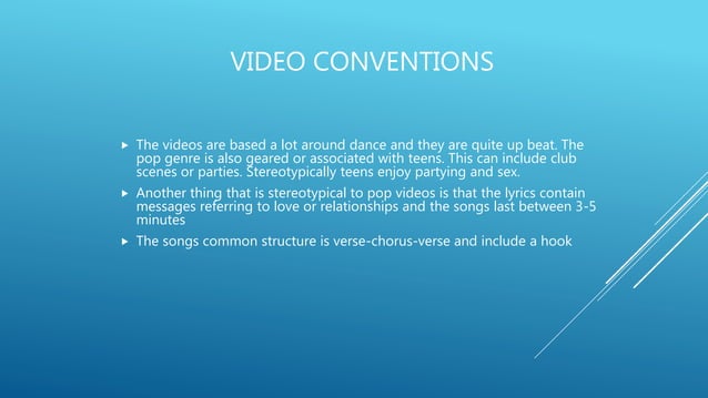 Codes and conventions of pop music | PPT