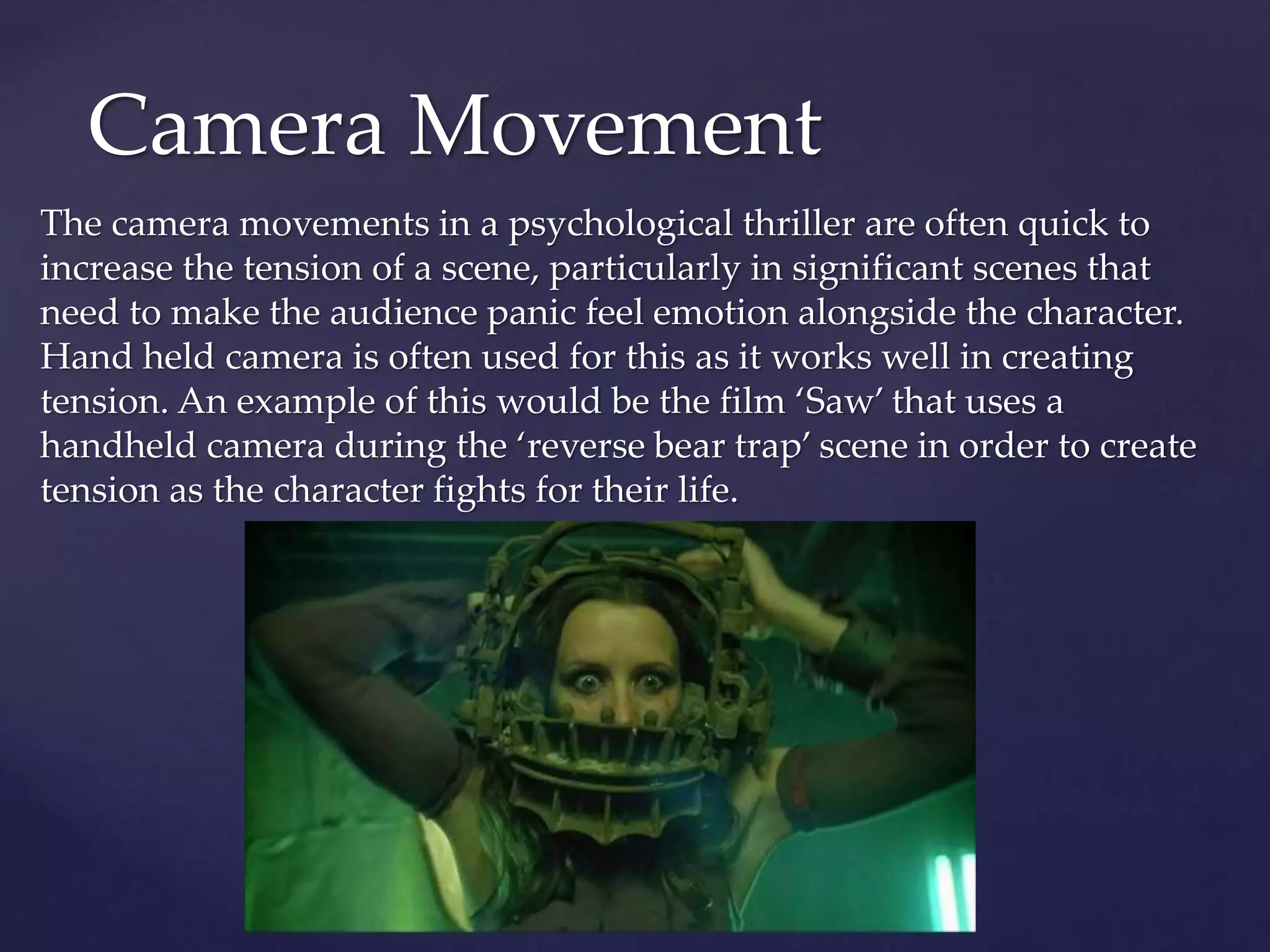 Codes and conventions of psychological thriller | PPTX