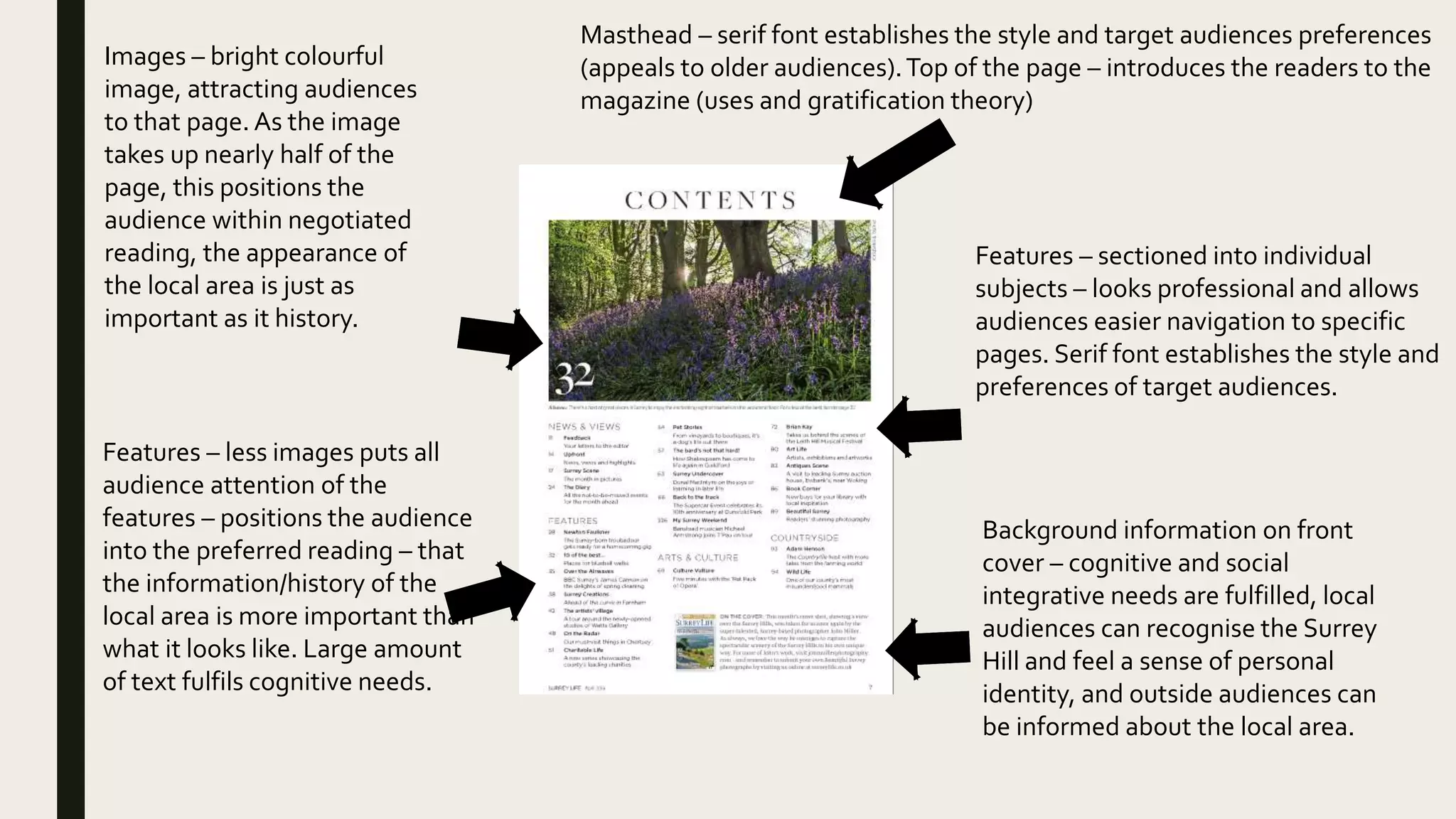 Codes and conventions of regional magazine contents pages | PPT | Free ...