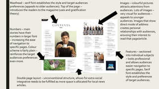 Codes and conventions of regional magazine contents pages | PPT