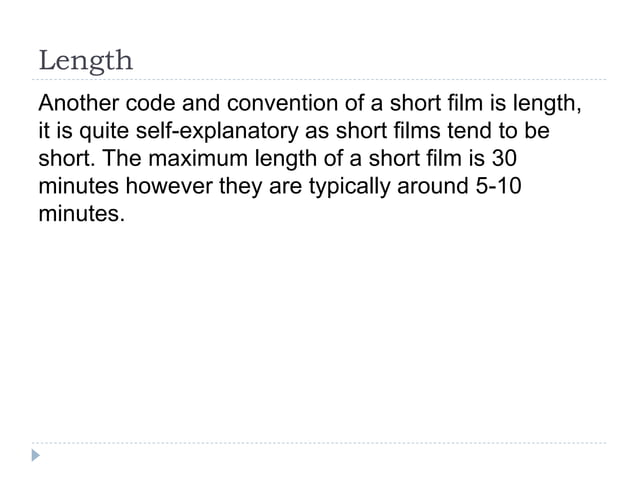 Codes and conventions of short films | PPTX | Video Production ...