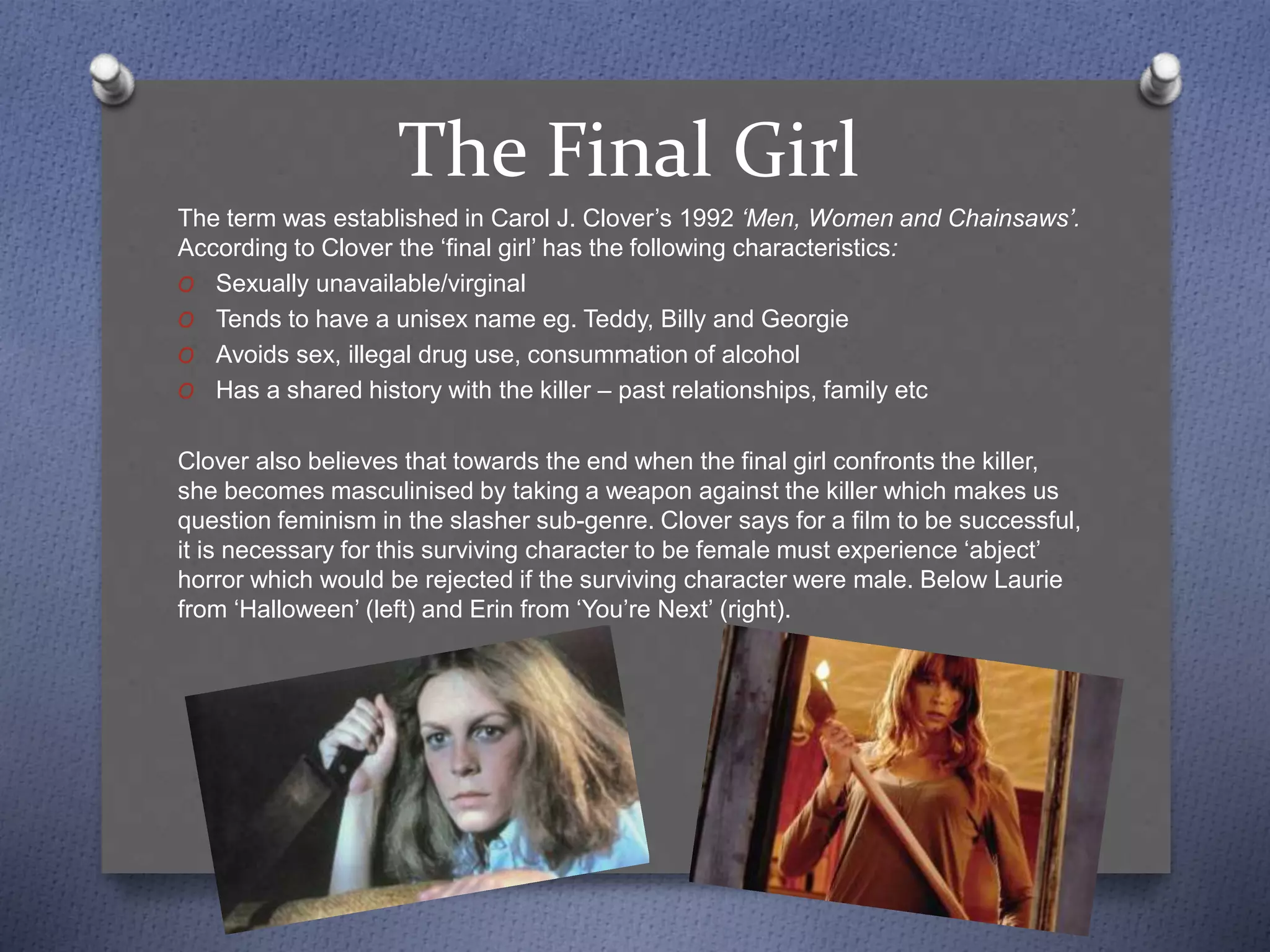 Codes and conventions of Slashers | PPT