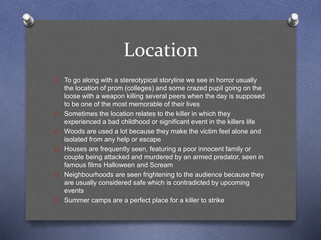 Codes and conventions of Slashers | PPTX