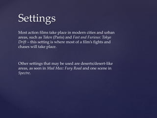 Codes and conventions of the action genre | PPTX