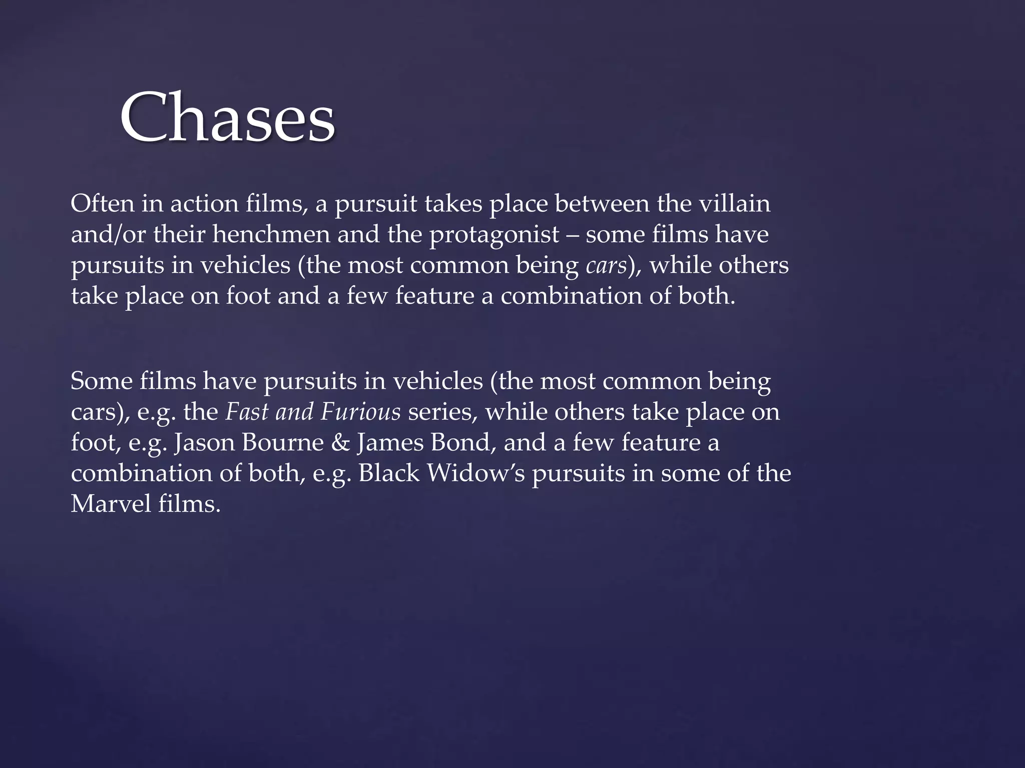 Codes and conventions of the action genre | PPTX