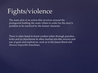 Codes and conventions of the action genre | PPTX