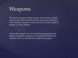 Codes and conventions of the action genre | PPTX