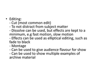 Codes and conventions of the documentary drama | PPT