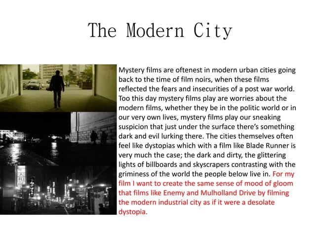 Codes and conventions of the mystery genre | PPTX