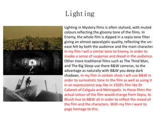 Codes and conventions of the mystery genre | PPTX