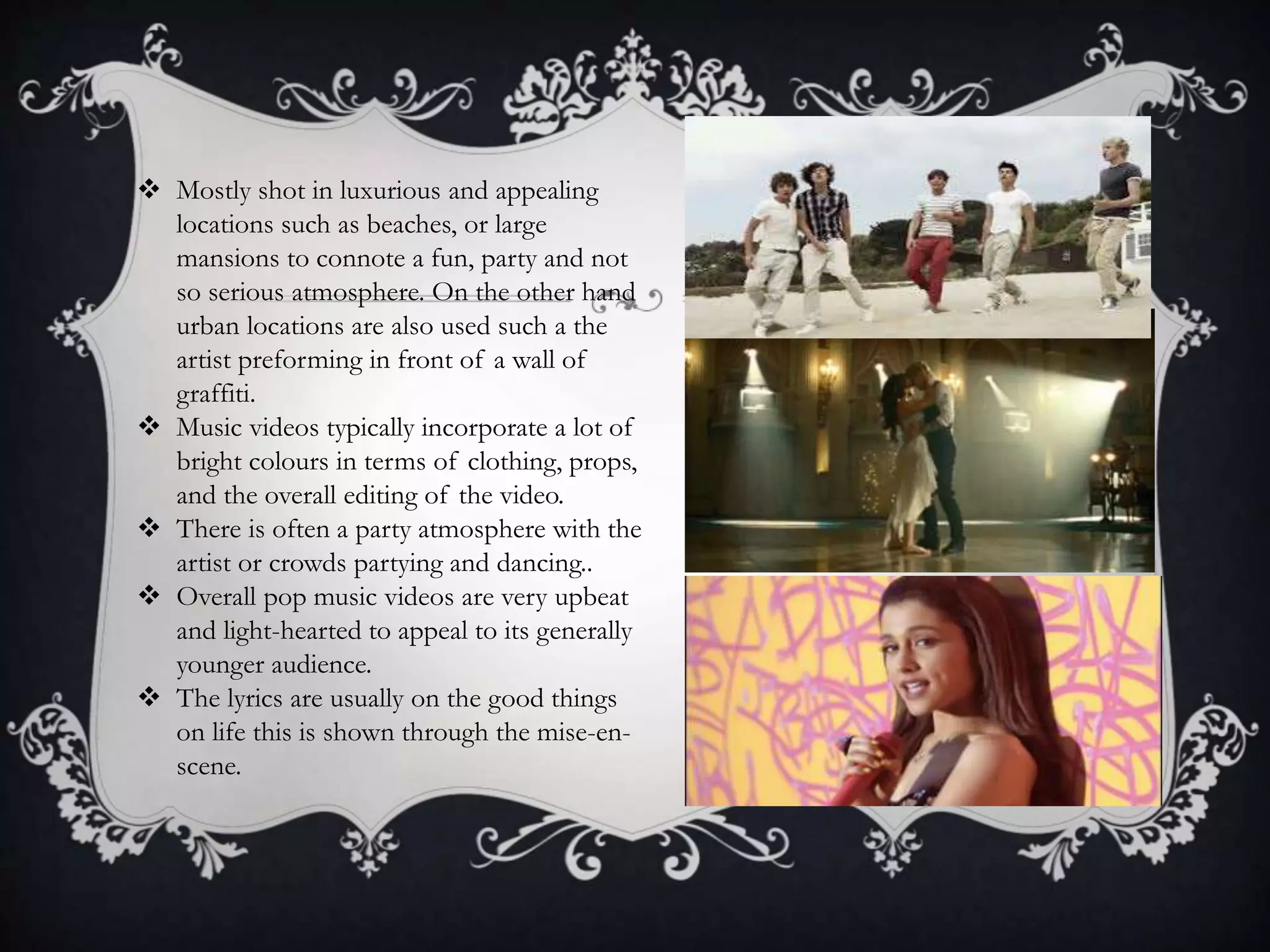 Codes and conventions of the pop genre | PPT