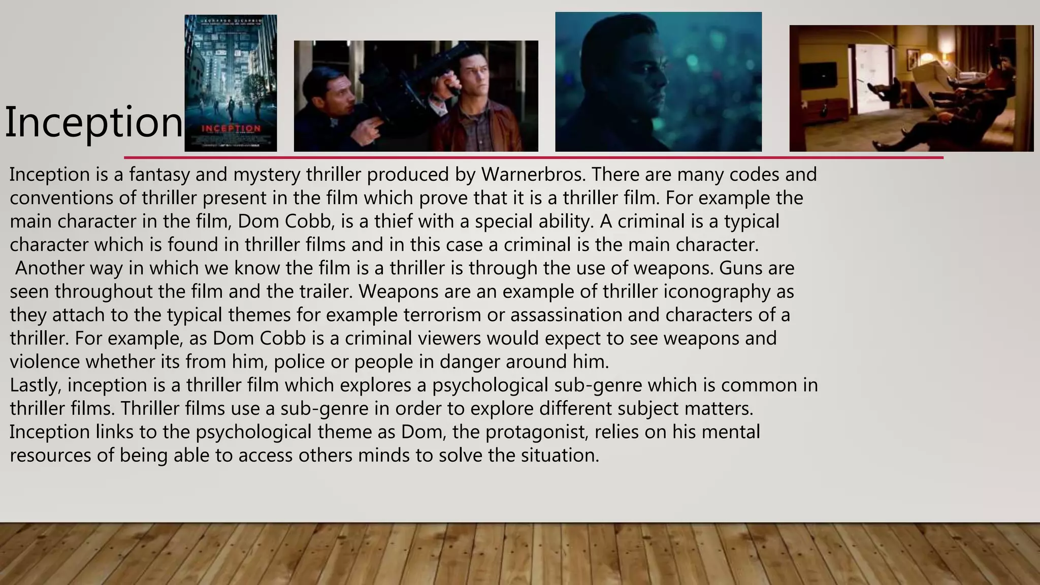 Codes and conventions of thrillers | PPTX