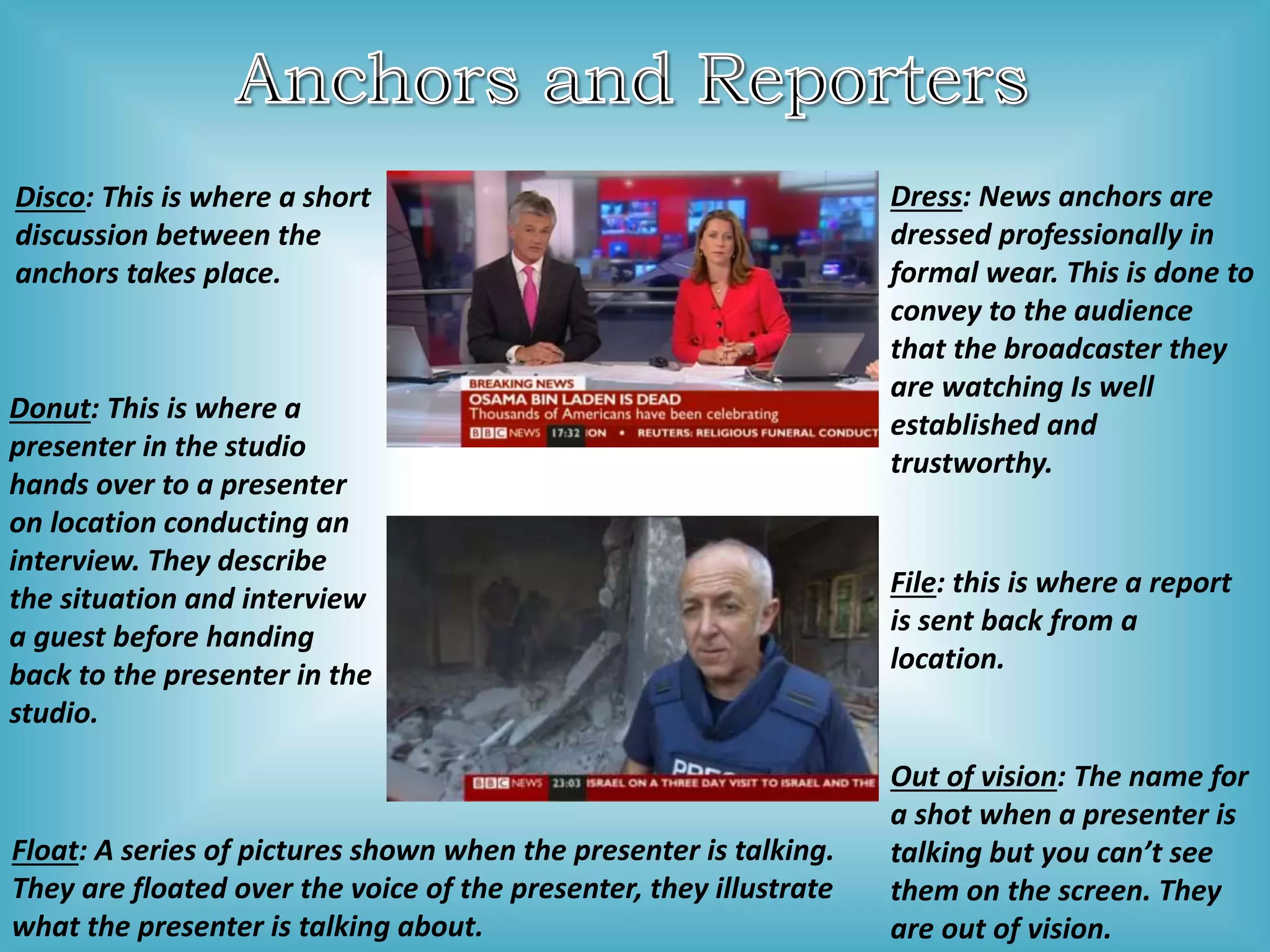 Codes and conventions of tv news | PPTX