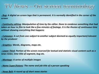 Codes and conventions of tv news | PPTX