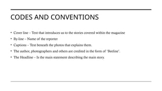 Codes and Conventions of Lifestyle Magazines PP.pptx