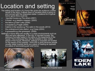 Codes and conventions of a horror | PPTX | Video Production | Content ...
