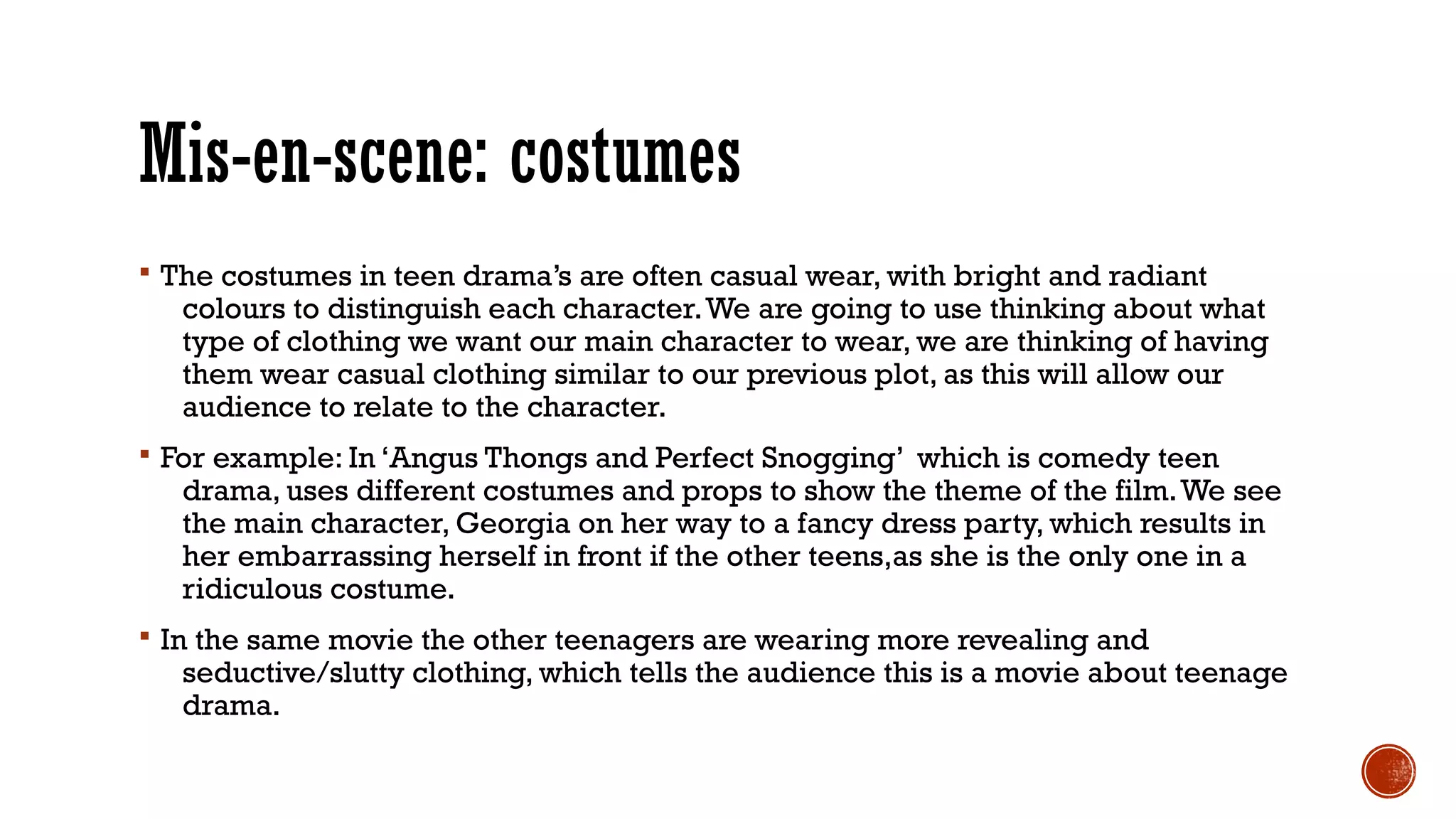 Codes and conventions teen drama | ODP