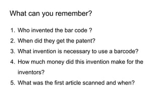 Codes and inventions part 1 | PPT