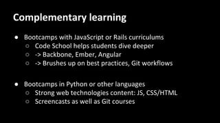 Code School for Coding Bootcamps | PDF