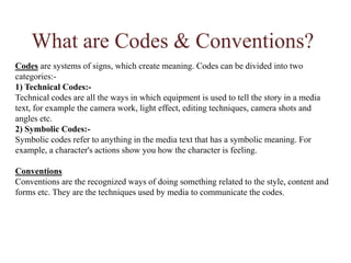 Codes & conventions | PPT