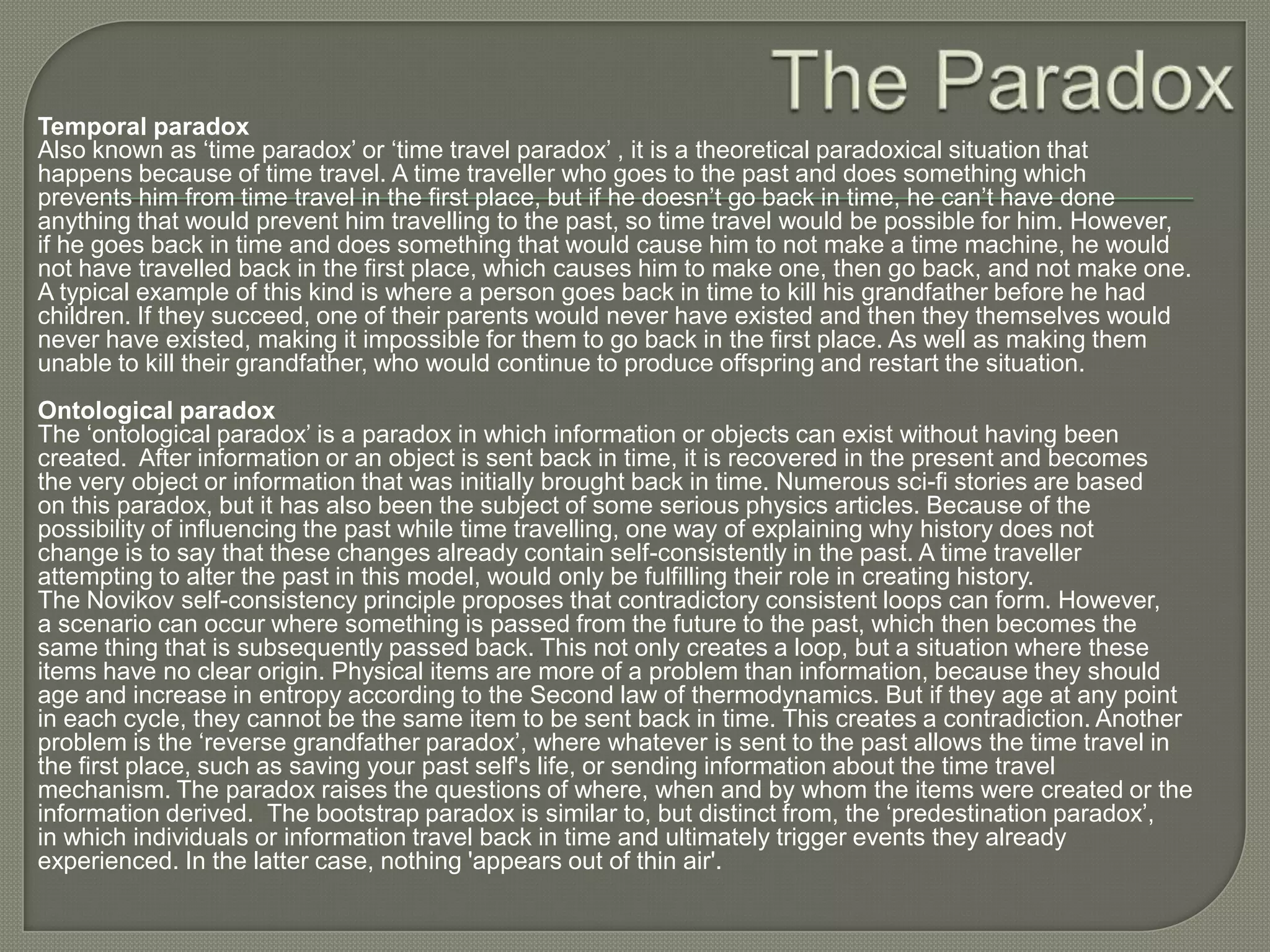 Codes & Conventions of Time Travel Sci-fi | PPTX