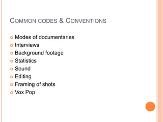 Codes & conventions | PPTX