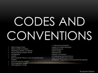 Codes & conventions | PPT
