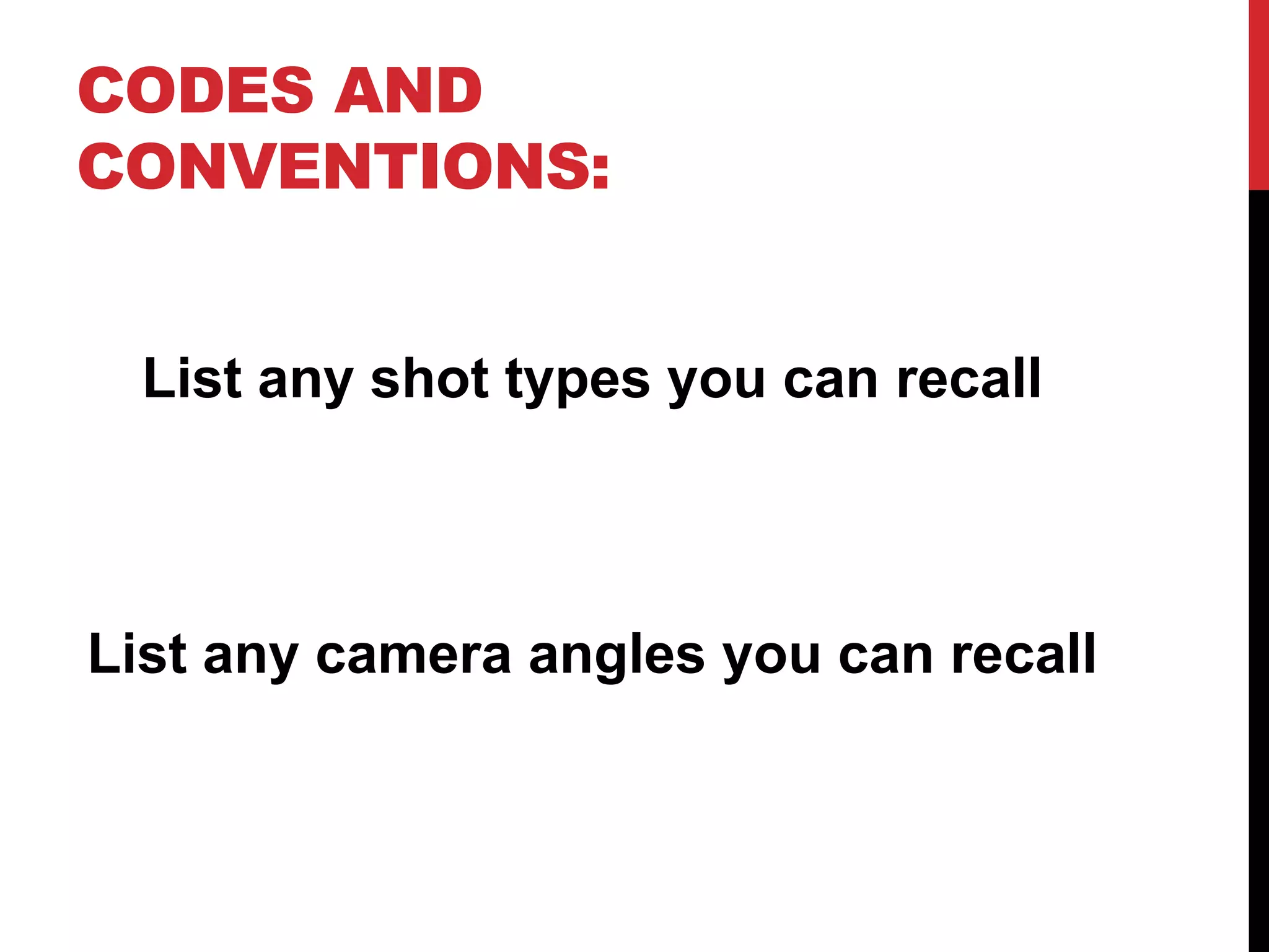 Codes and Conventions | PPTX