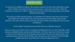 Film Opening Sequence Codes & Conventions | PPT
