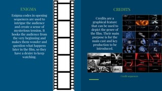 Film Opening Sequence Codes & Conventions | PPT