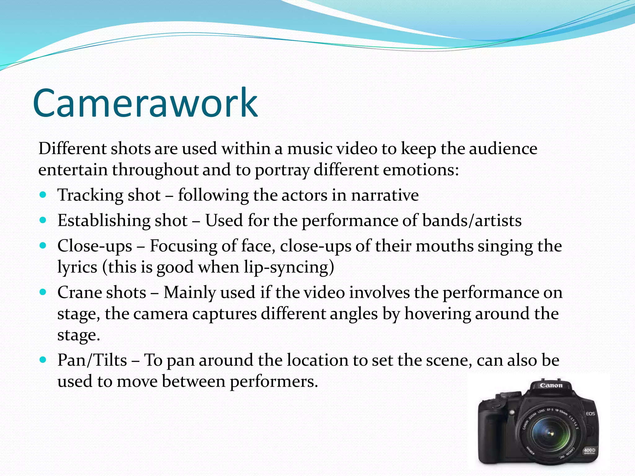 Codes & conventions of a music video | PPTX