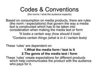 Codes & conventions of ancillary products | PPT
