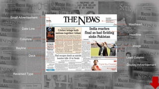 Codes & conventions of a newspaper | PPTX