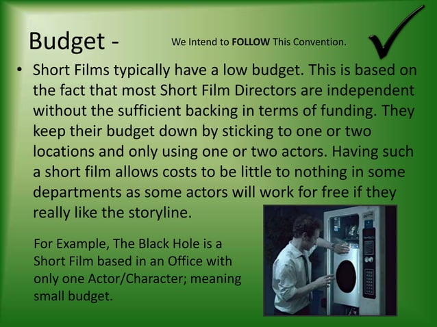 Codes & conventions of short films | PPTX | Video Production | Content ...